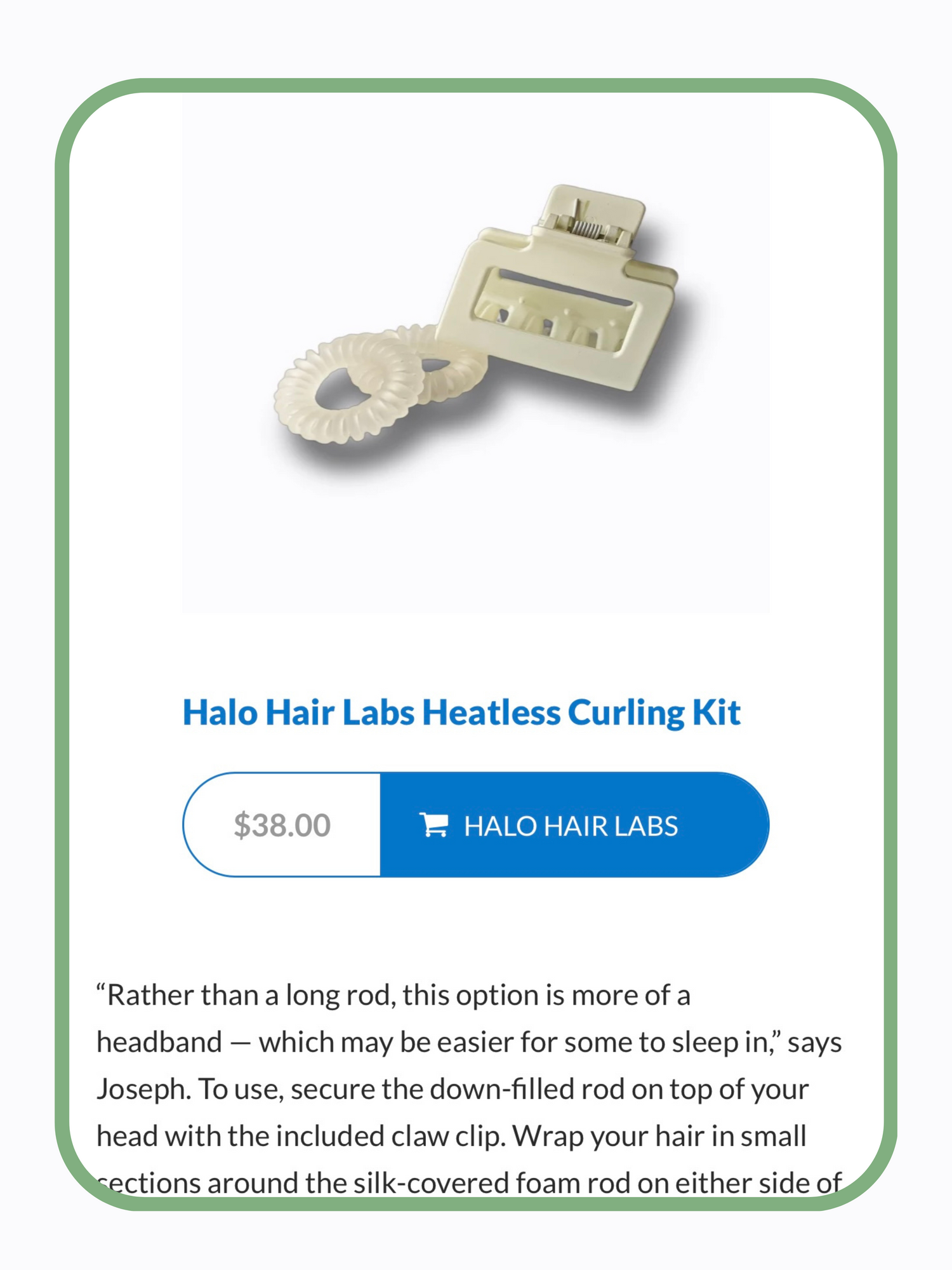 Easy Overnight Curls - Shop our heatless curling halo - Halo Hair Labs